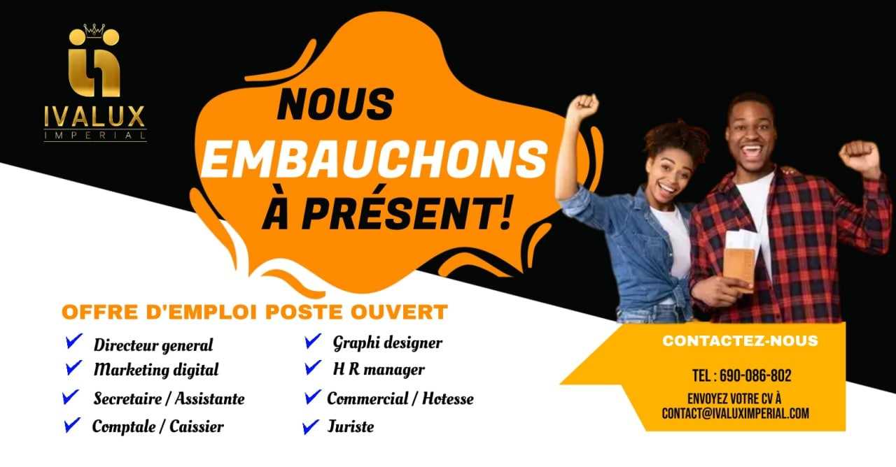 Ivalux Imperial – Recrutement Massif: Secrétaire;