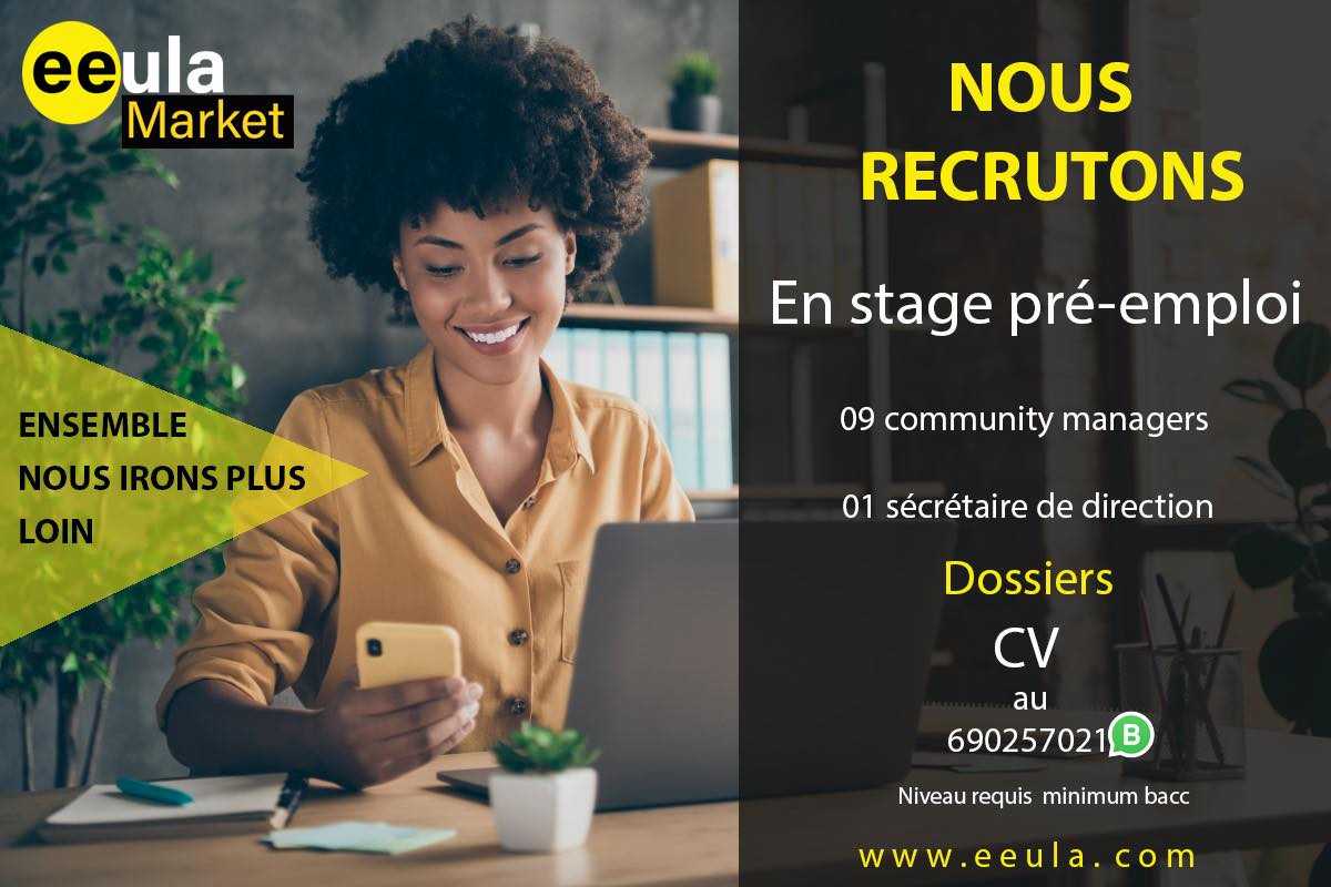 Eeula – Recrutement: 09 Disponibles #sec..