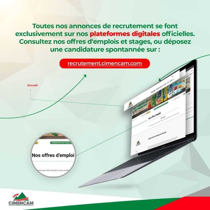CIMENCAM – Recrutement : Candidature Spontanée – C..