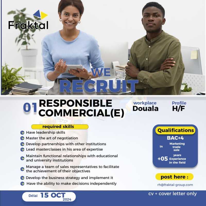 Fraktal Group International – Sales Manager / Resp..